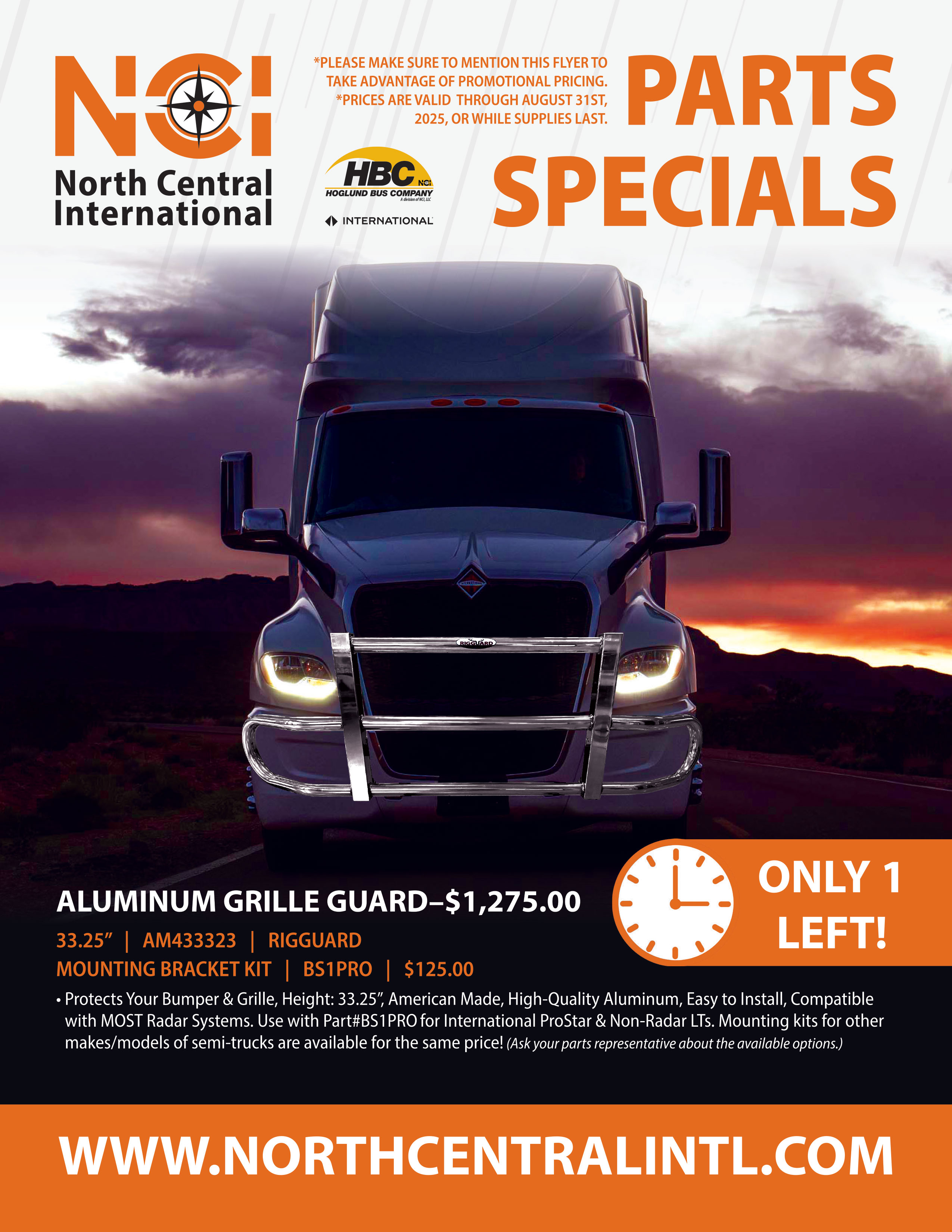 Parts Specials | North Central International | IA, MN, SD | Top Truck Dealer